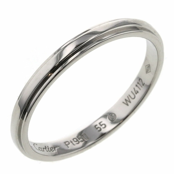 Cartier | Jewelry | Cartier Ring Damour Wedding Width About 25mm Platinum Pt95 No 5 Mens Ca ...